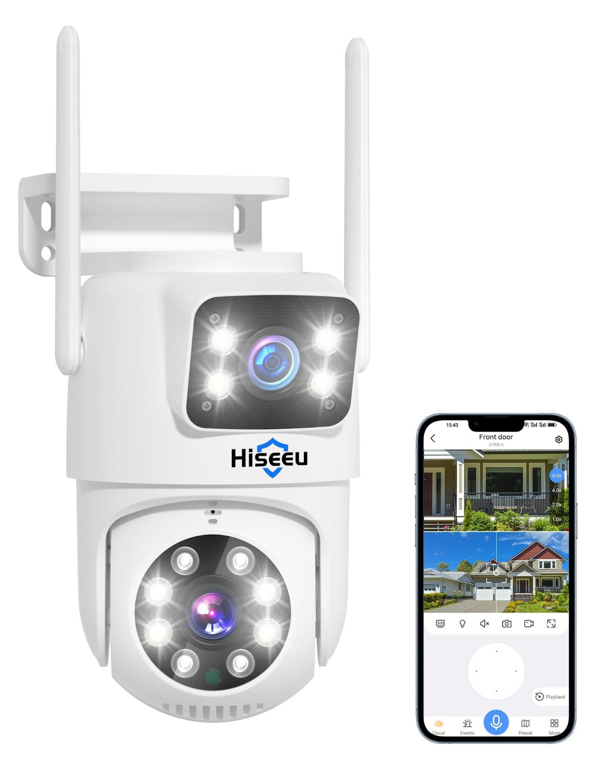 Dual Lens WIFI Camera – Hiseeu