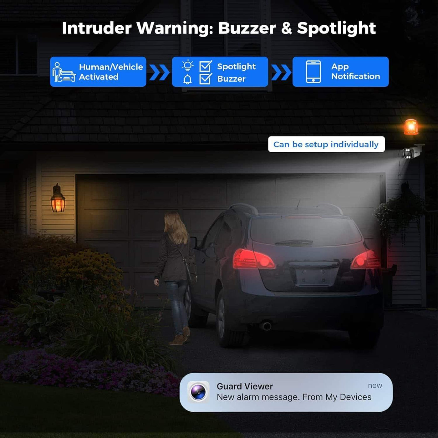Hiseeu [2 Way Audio] 5MP PoE Camera, IP67 Waterproof Wired IP Network